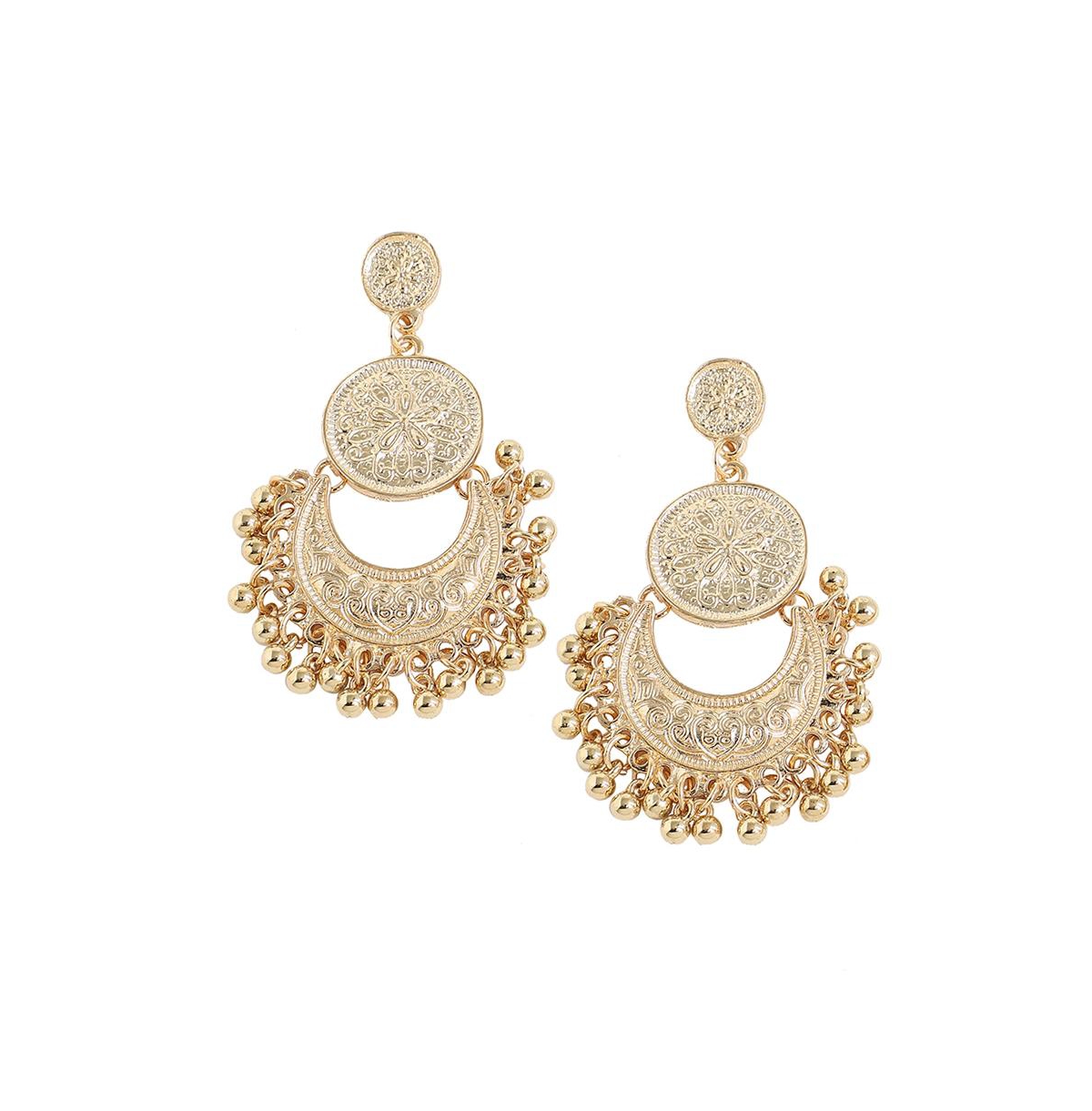 Click here for Sohi Womens Coin Drop Earrings - Gold prices