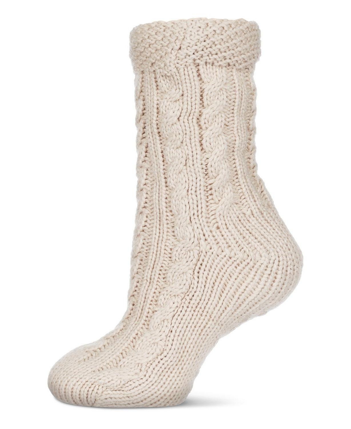 Click here for MeMoi Womens Cable Knit Sherpa-Lined Lounge Sock -... prices