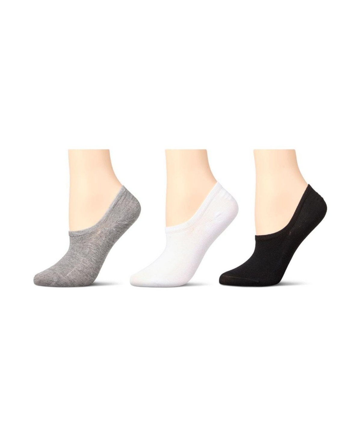 Click here for MeMoi Womens 3 Pair Silky-Soft No Show Rayon Blend... prices