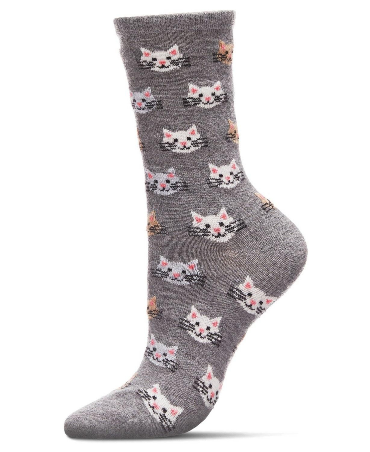 Click here for MeMoi Womens Soft Cheerful Cat Face Cashmere Crew... prices