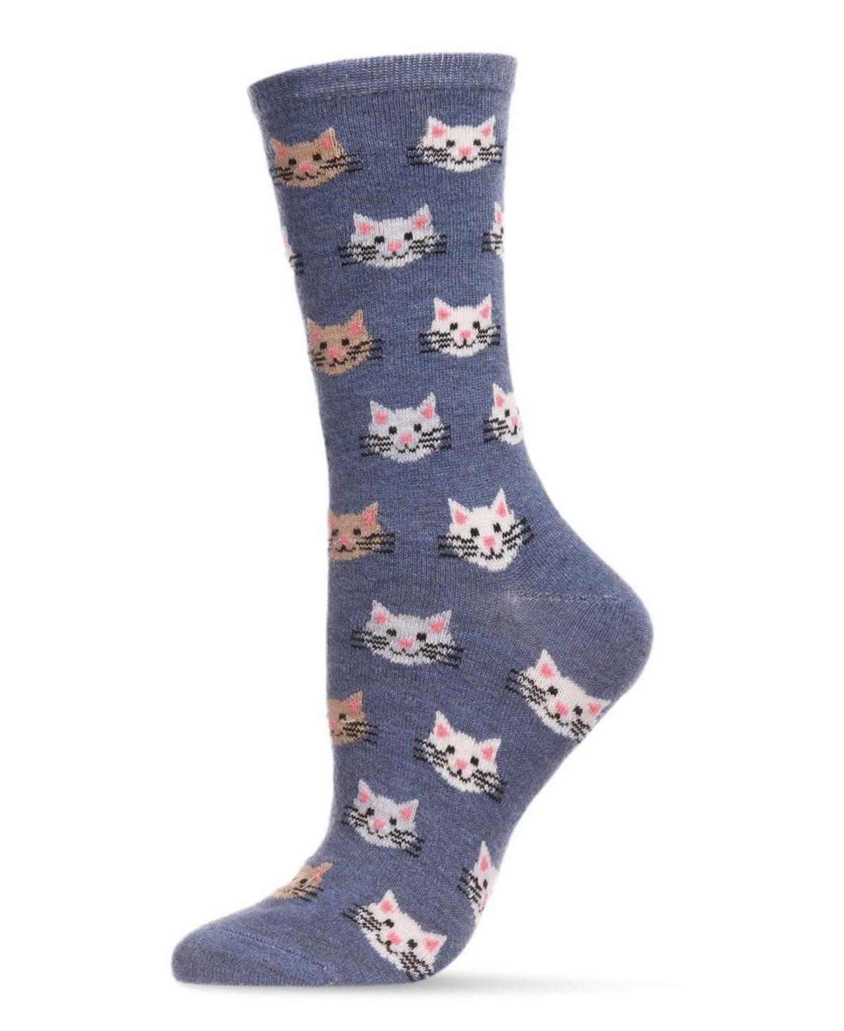 Click here for MeMoi Womens Soft Cheerful Cat Face Cashmere Crew... prices