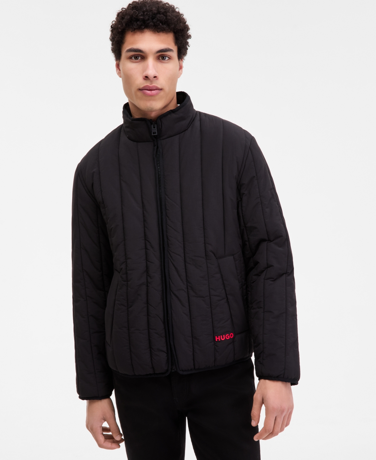 Click here for Hugo by Hugo Boss Mens Brenoto Quilted Jacket - BL... prices