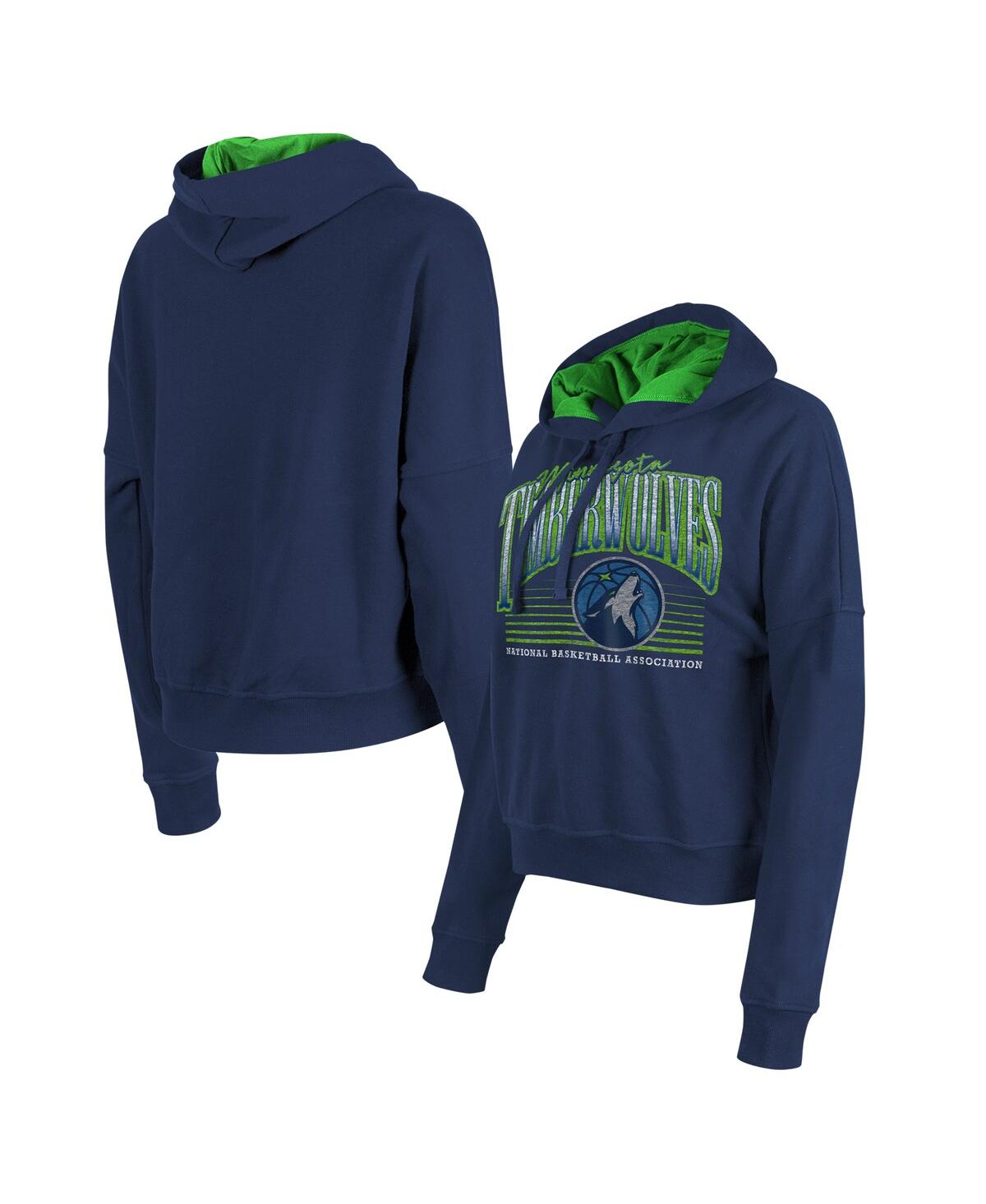 Click here for New Era Womens Navy Minnesota Timberwolves Boxy Pu... prices