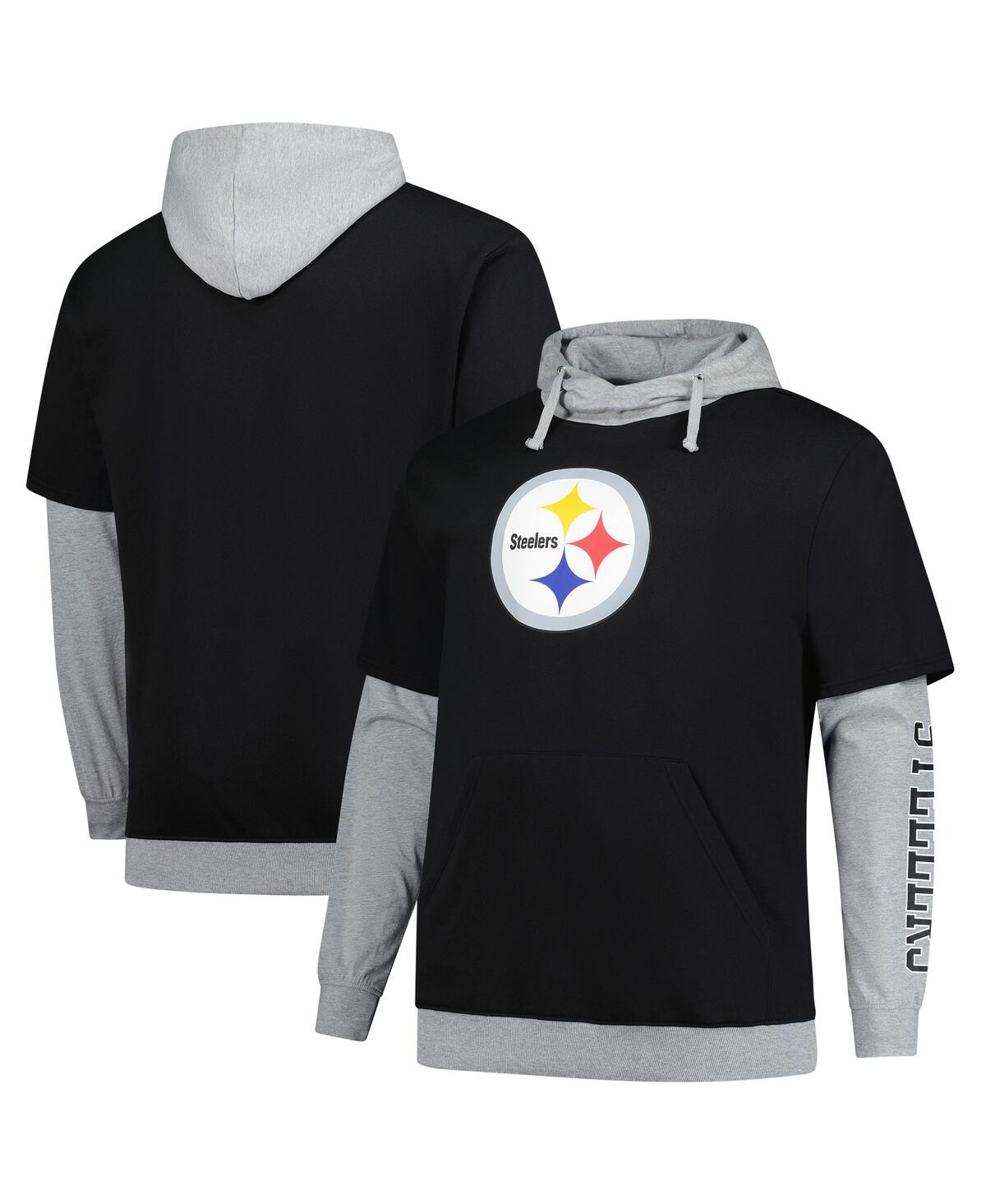 Click here for Fanatics Mens Black/Heather Gray Pittsburgh Steele... prices
