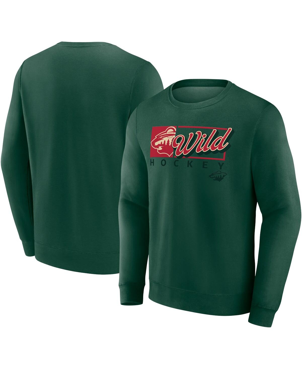 Click here for Fanatics Mens Green Minnesota Wild Focus Fleece Pu... prices