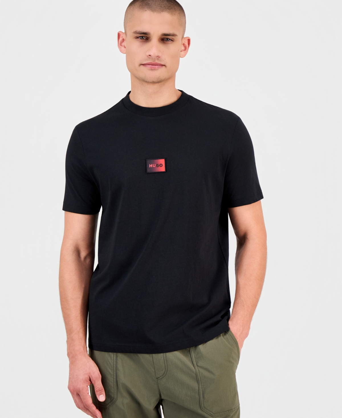 Click here for Hugo Boss Mens Danotie Short-Sleeve Logo Crewneck... prices