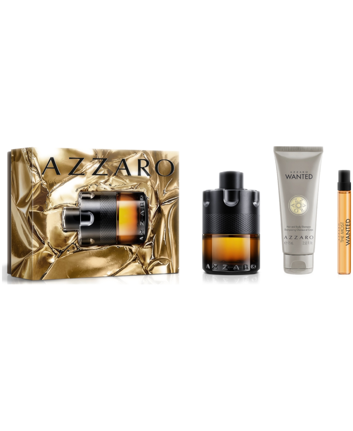 Click here for Azzaro Mens 3-Pc. The Most Wanted Parfum Set prices