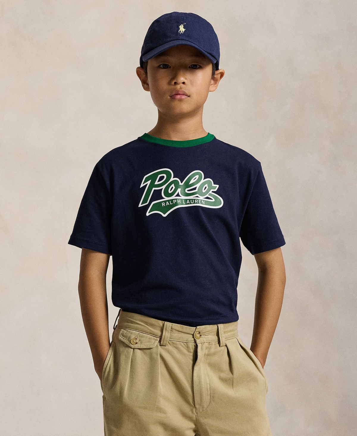 Click here for Polo Ralph Lauren Big Boys Logo Color Blocked T-Sh... prices