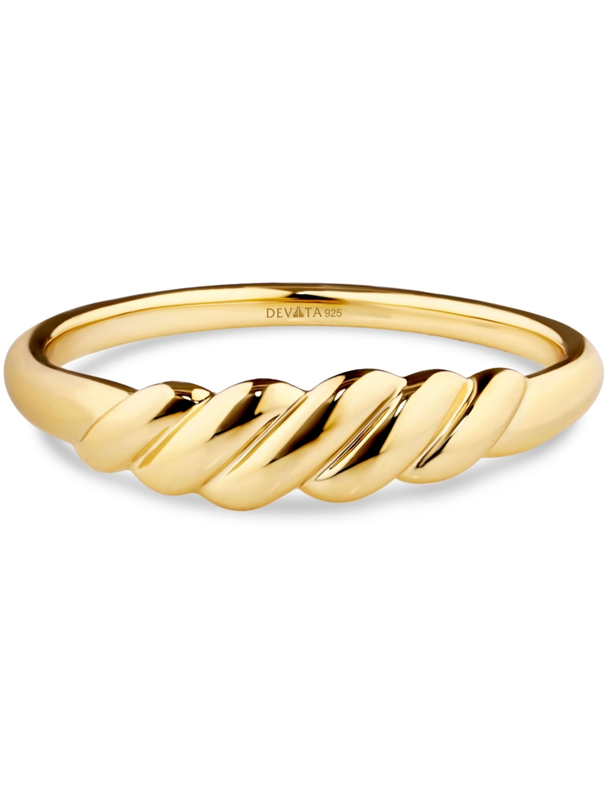 Click here for Devata Rope Ring in Gold Plated Sterling Silver  S... prices