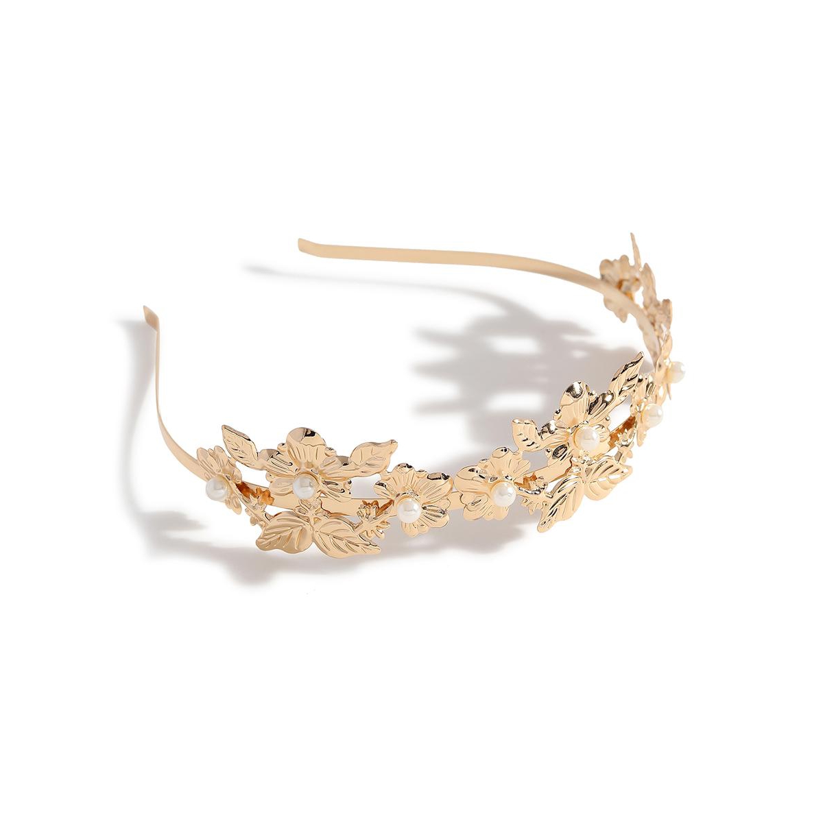Click here for Sohi Womens Gold Plated Designer Hairband - Gold prices