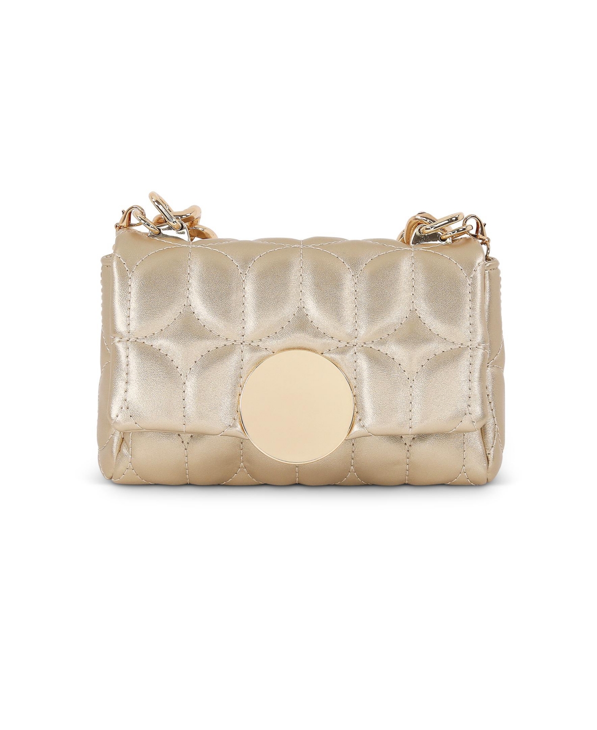 Click here for Jewel Badgley Mischka Womans Tara Quilted Faux Lea... prices