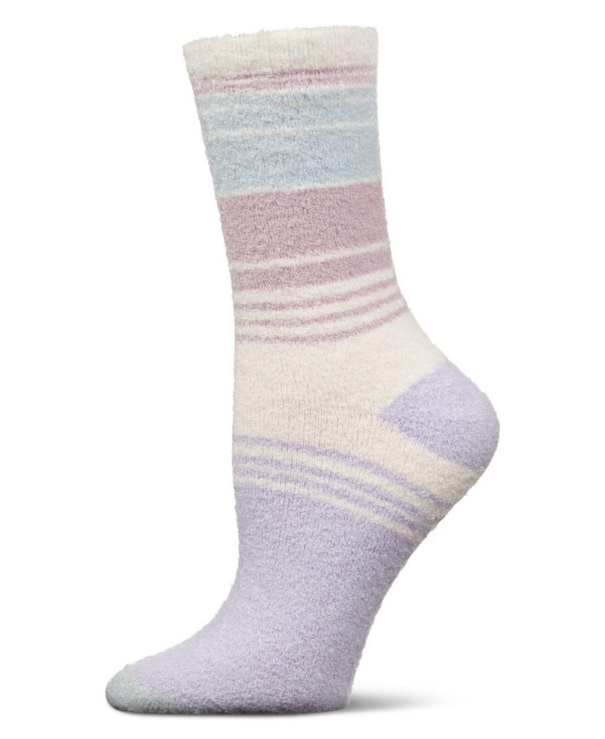 Click here for MeMoi Womens Stripes Aloe Infused Crew Socks - Lil... prices