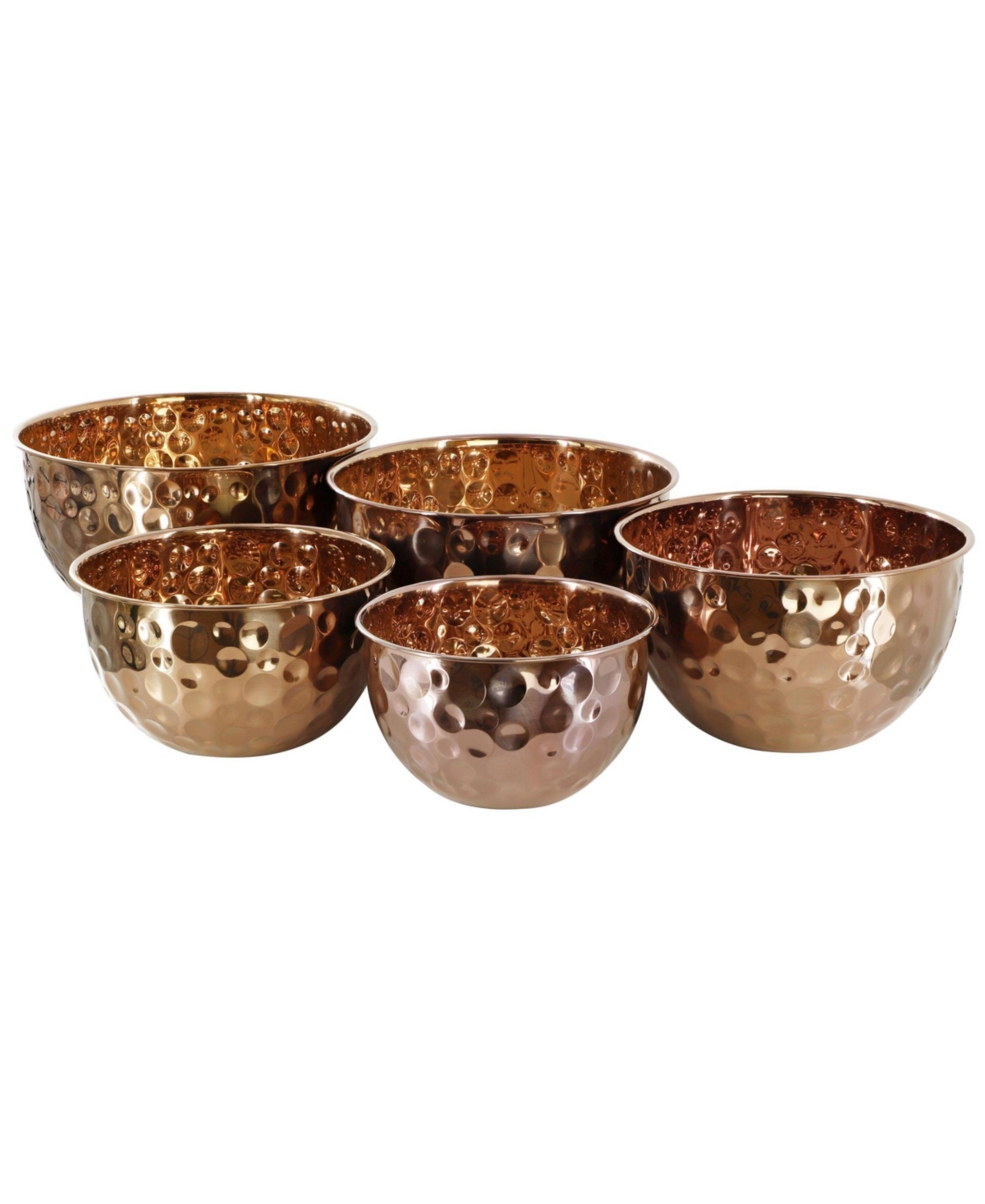 Click here for MegaChef Hammered Bubble Texture 5 Piece Stainless... prices