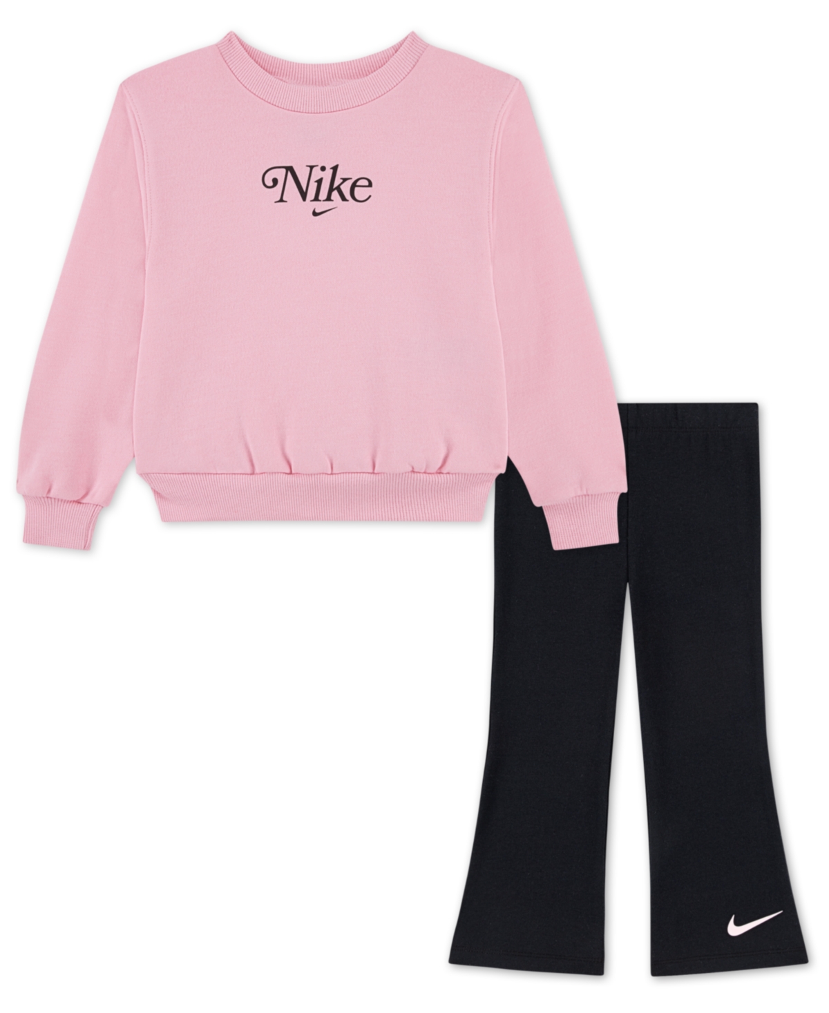 Click here for Nike Girls 2T-6X 2-Piece Solid Crewneck Top and Le... prices