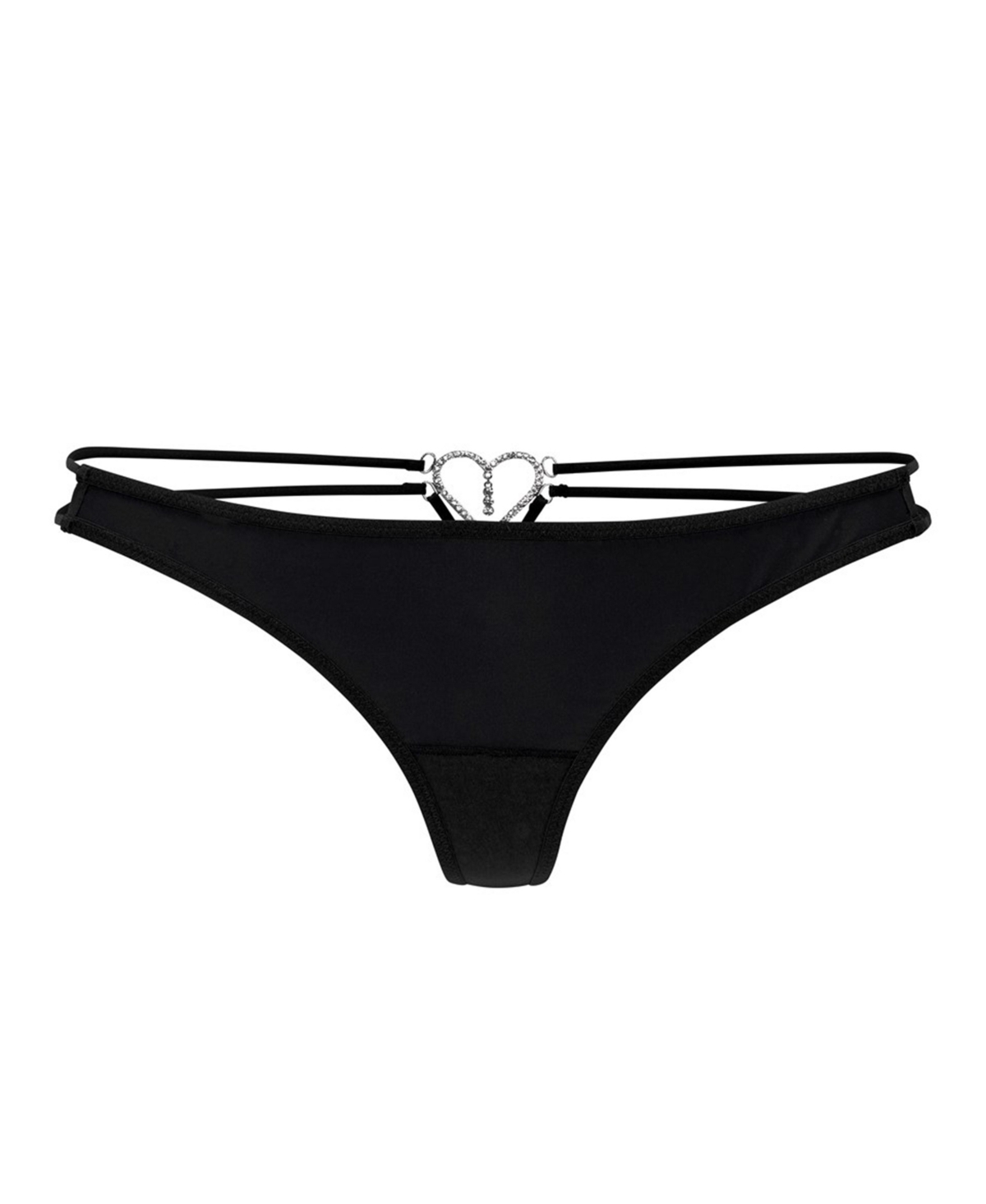 Click here for Lascana Womens Strappy Heart Thong - Black prices