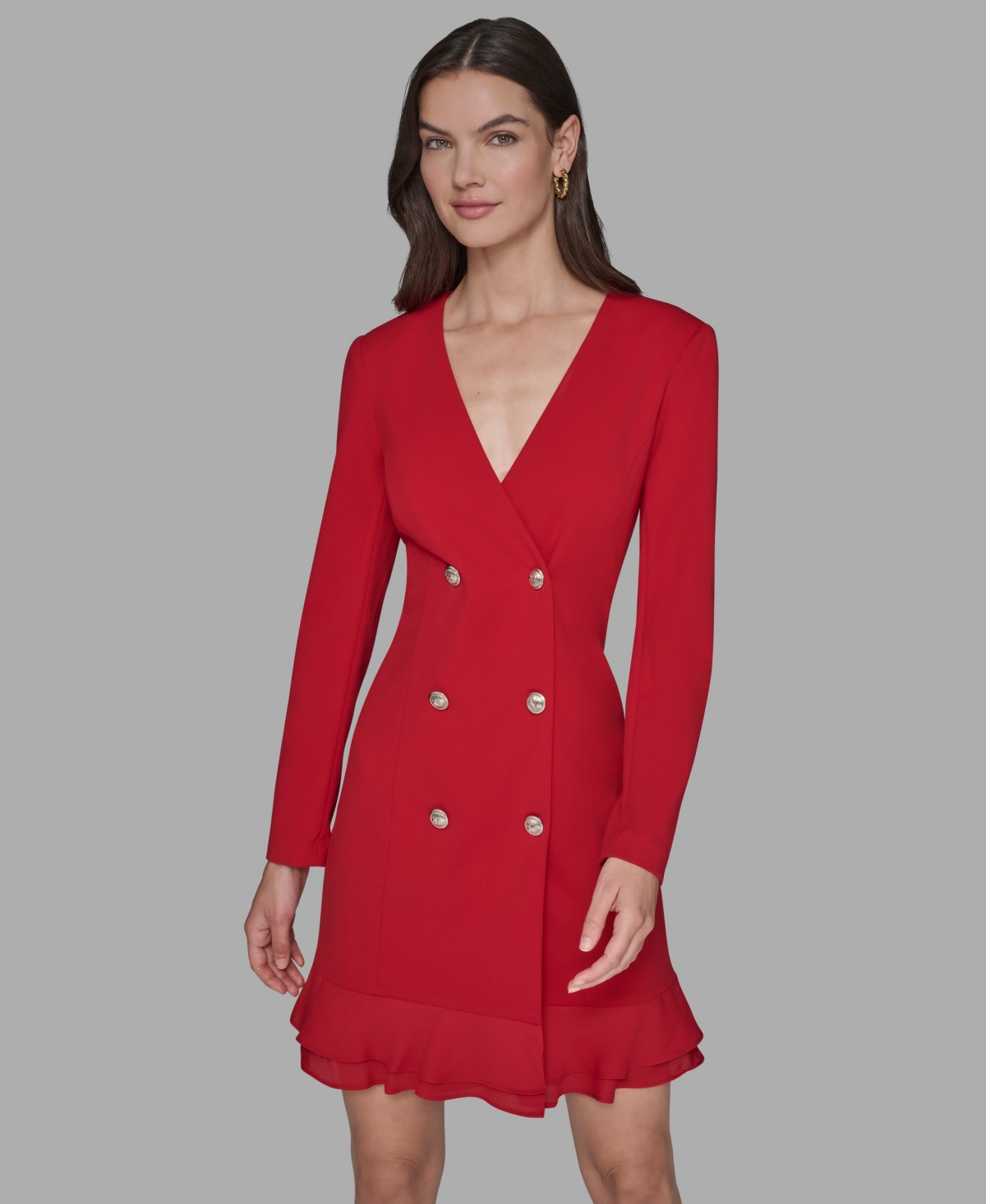 Click here for Karl Lagerfeld Paris Womens Double-Breasted Jacket... prices