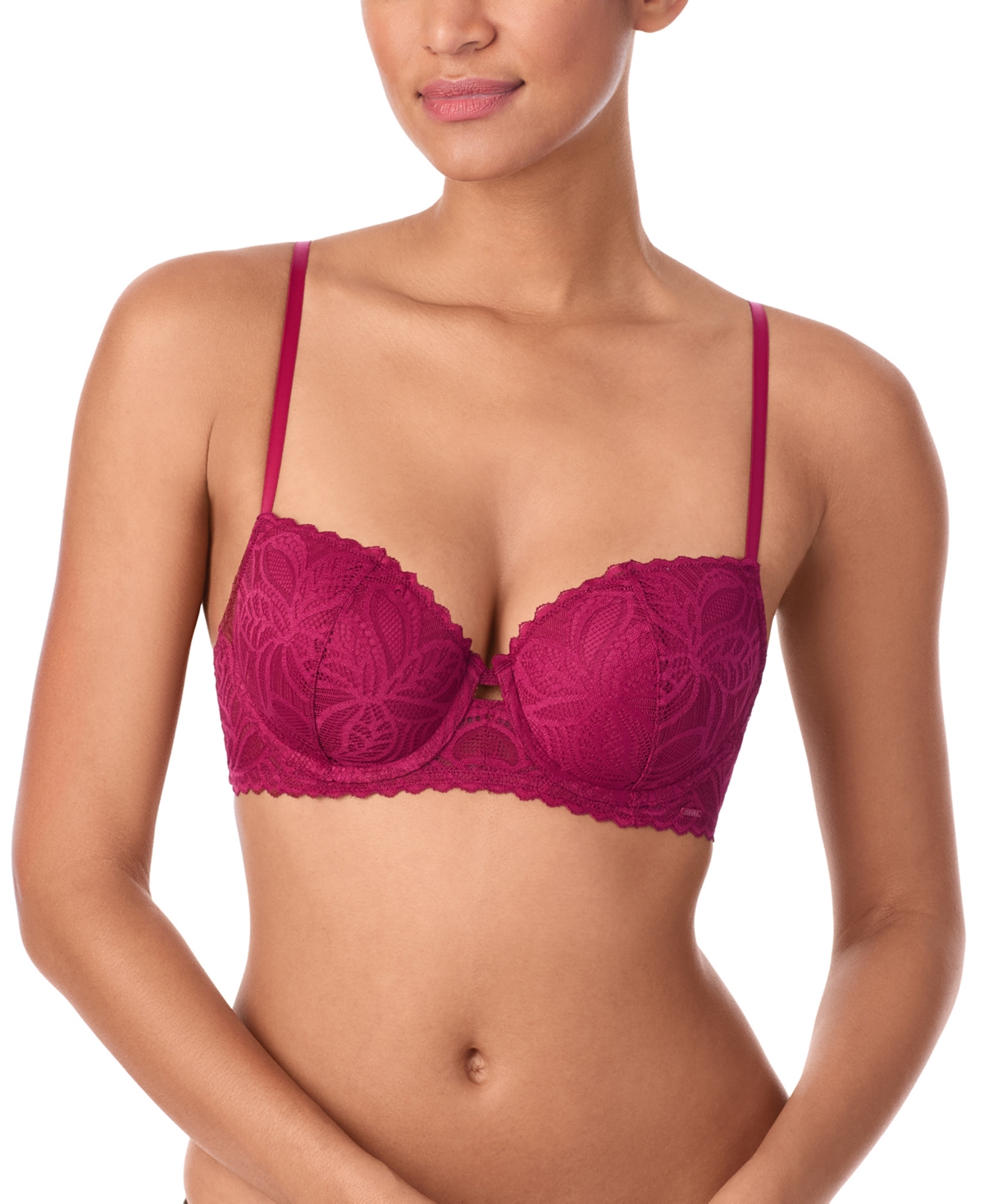Click here for Dkny Womens Lace Deco Balconette Bra DK7555 - Red... prices