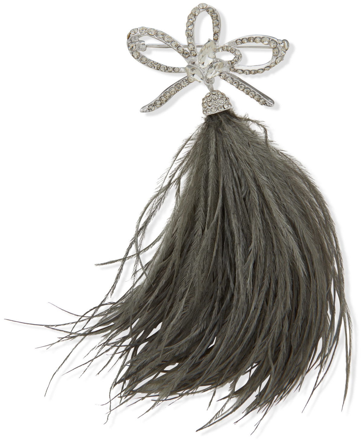 Click here for lonna & lilly Silver-Tone Dynamic Feather Pin - Gr... prices