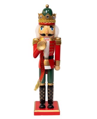 Kurt Adler Charming 15" Horn Nutcracker - Macy's