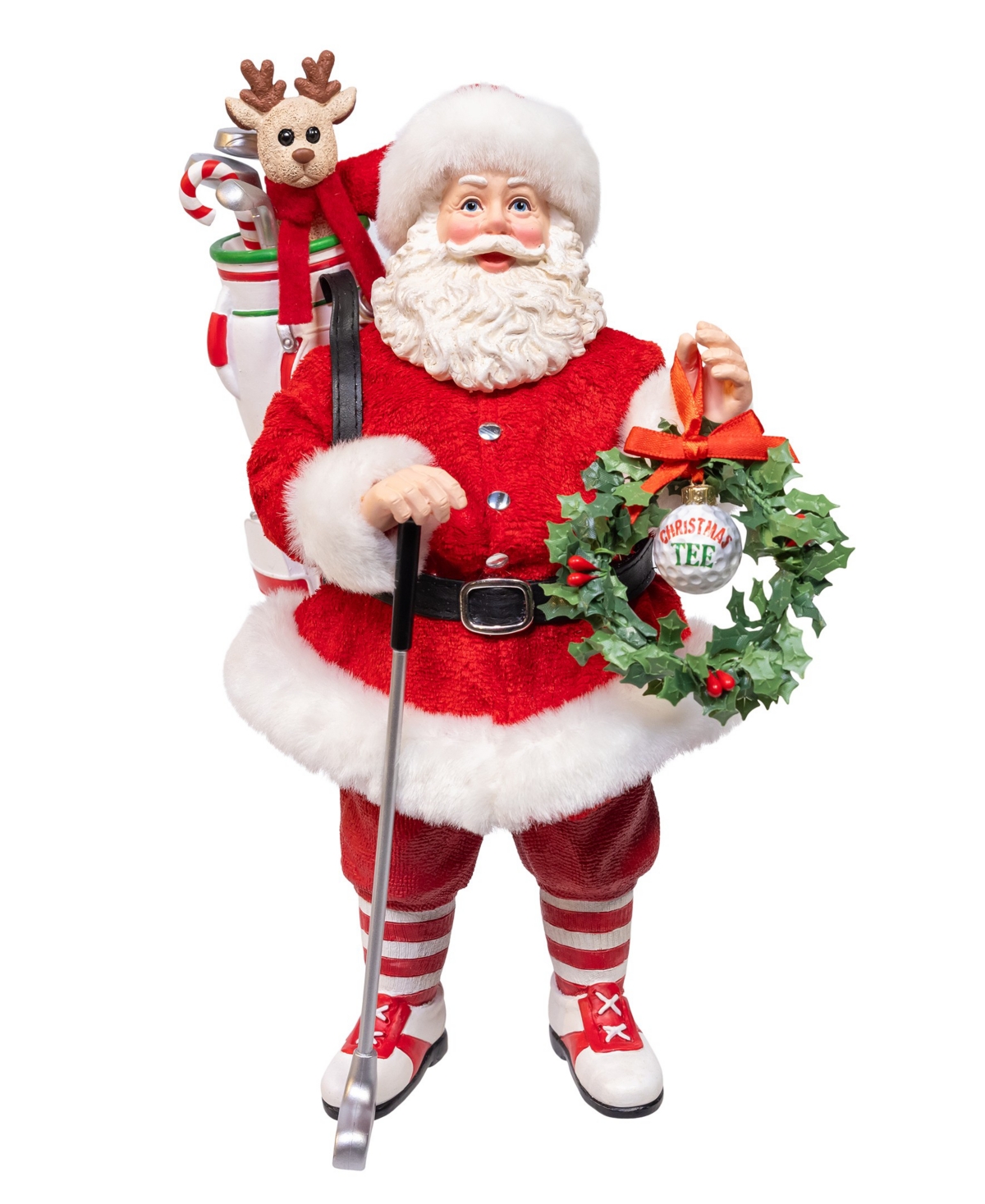 Click here for Kurt Adler 10.5-Inch Fabriche Golf Santa - Red prices