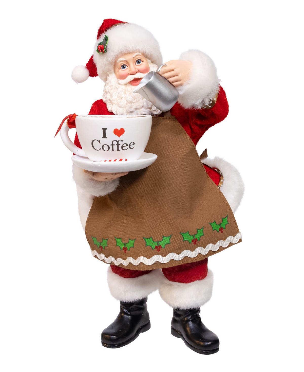 Click here for Kurt Adler 10.5-Inch Fabriche Santa with Oversized... prices