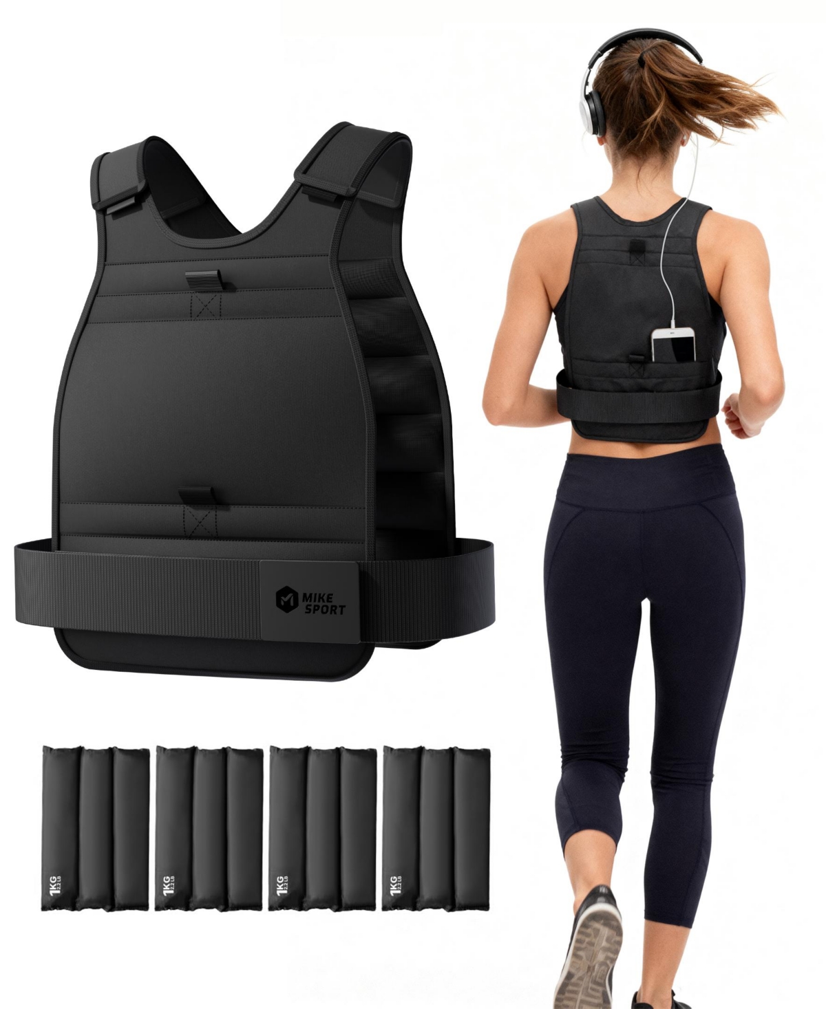 Click here for Sugift 22LB Adjustable Weighted Vest with Removabl... prices
