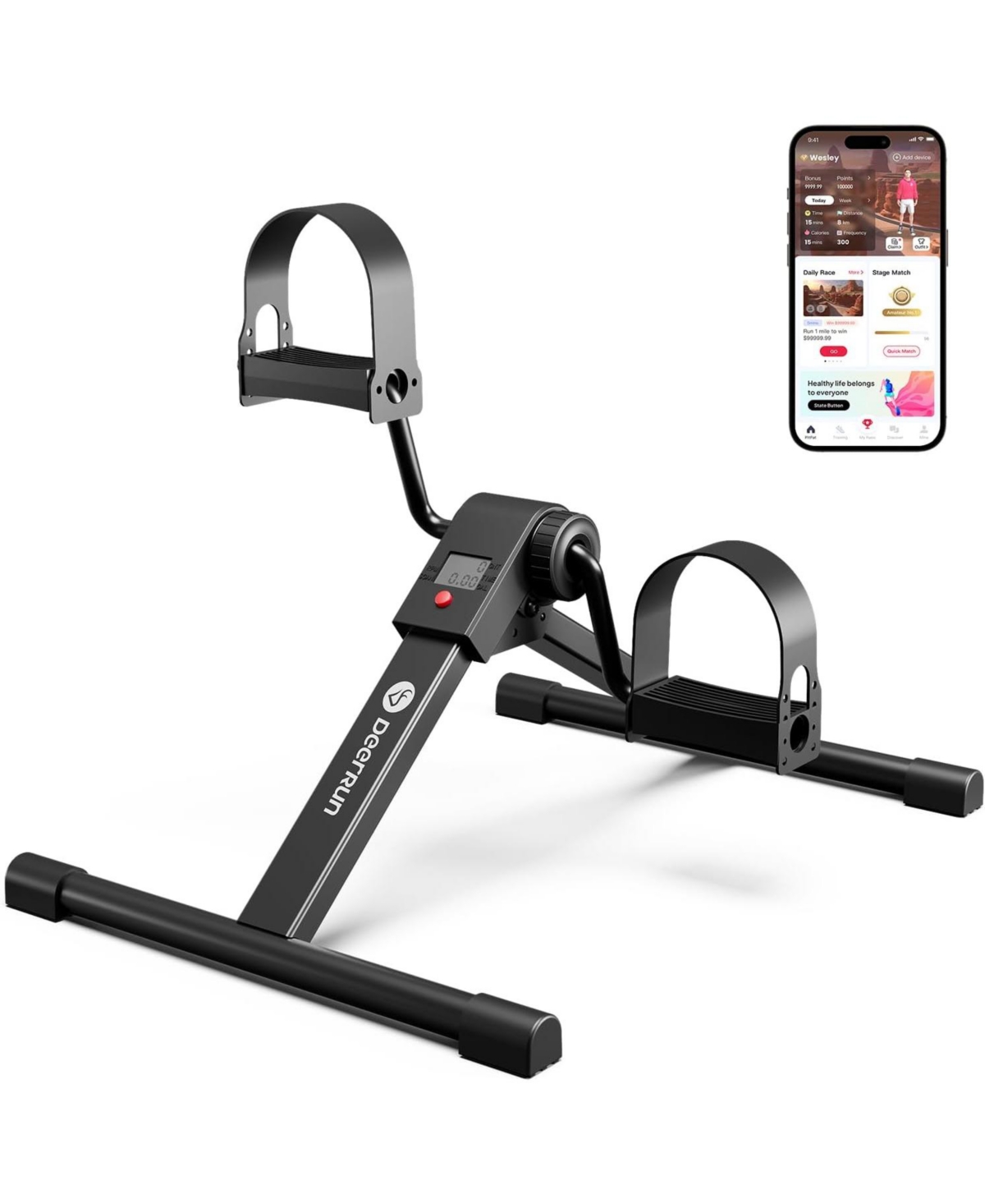 Click here for DeerRun Under Desk Bike Portable peddler with adju... prices