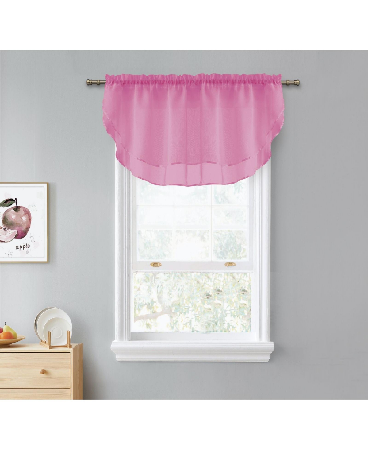Click here for Kate Aurora Living Double Layered Sheer Rod Pocket... prices