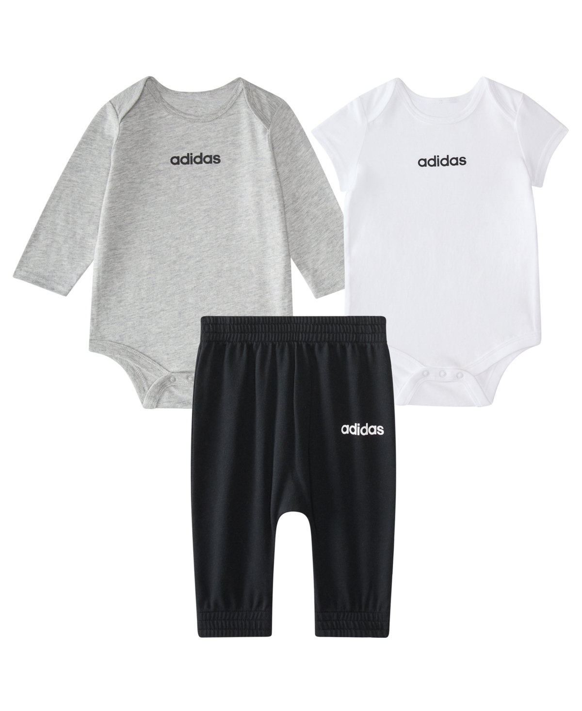 Click here for adidas Baby Boys 3-Piece Printed Long Sleeve Bodys... prices