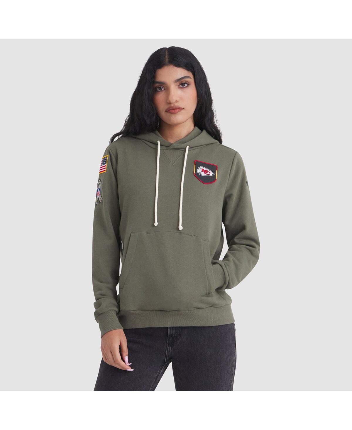 Click here for Nike Womens Olive Kansas City Chiefs 2025 Salute t... prices