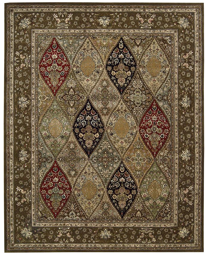 Nourison Wool and Silk 2000 2292 Multicolor 8'6" x 11'6" Area Rug - Macy's