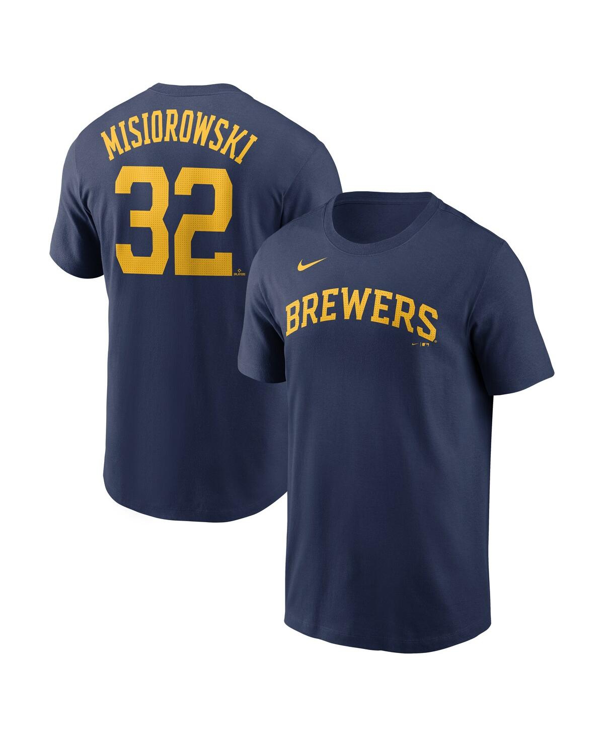 Click here for Nike Mens Jacob Misiorowski Navy Milwaukee Brewers... prices