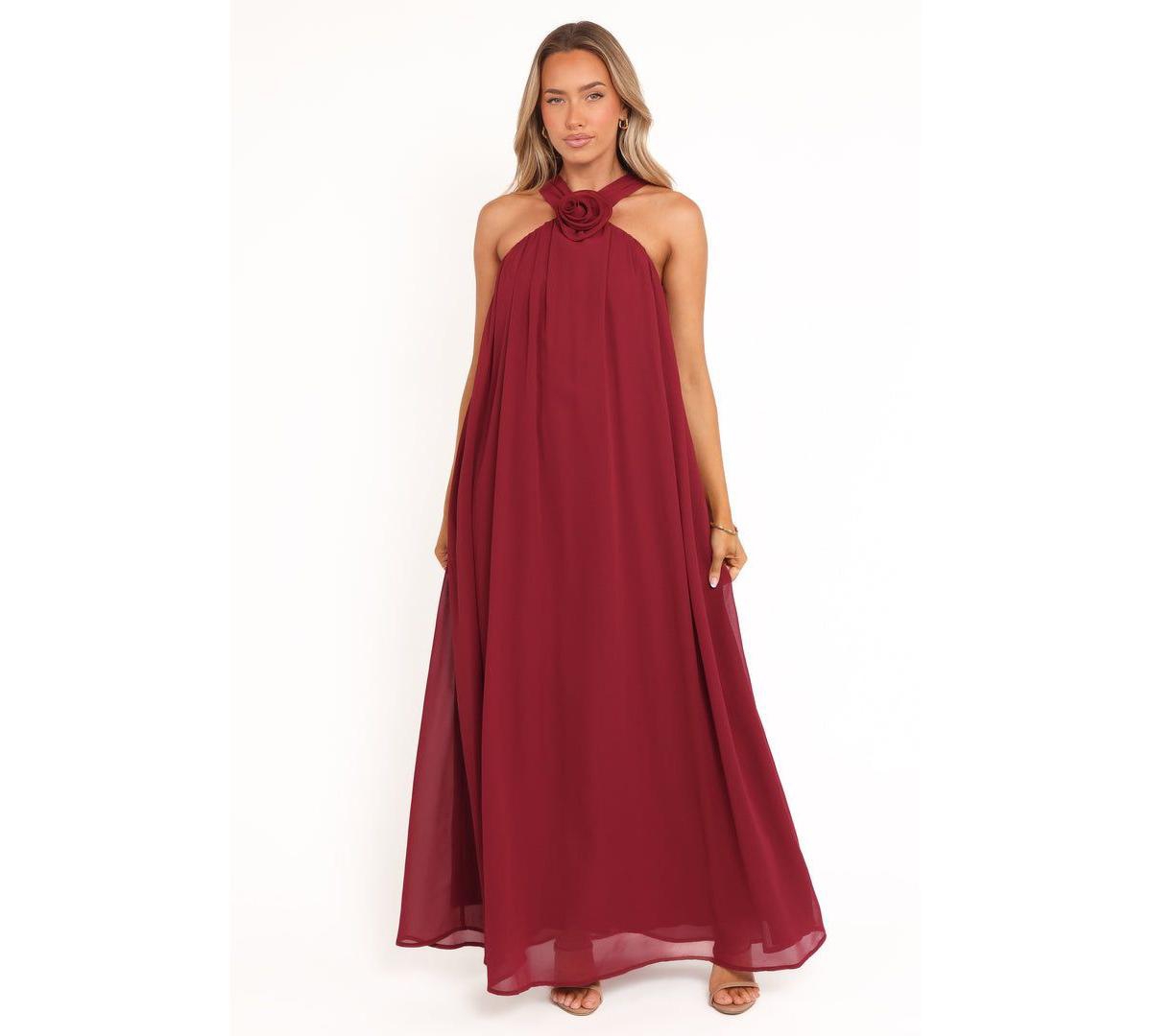 Click here for Petal and Pup Womens Melba Maxi Dress - Berry - Re... prices