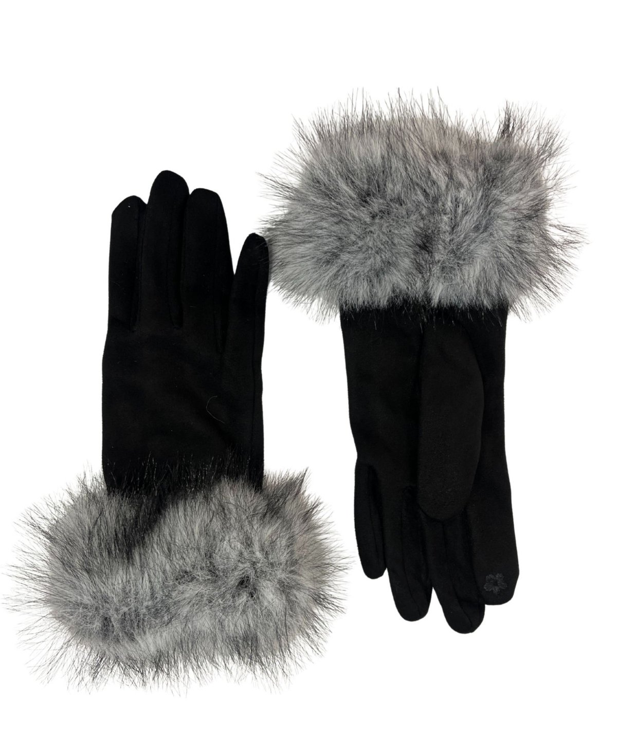 Click here for Marcus Adler Faux Suede with Fux Fur Cuff - Black prices