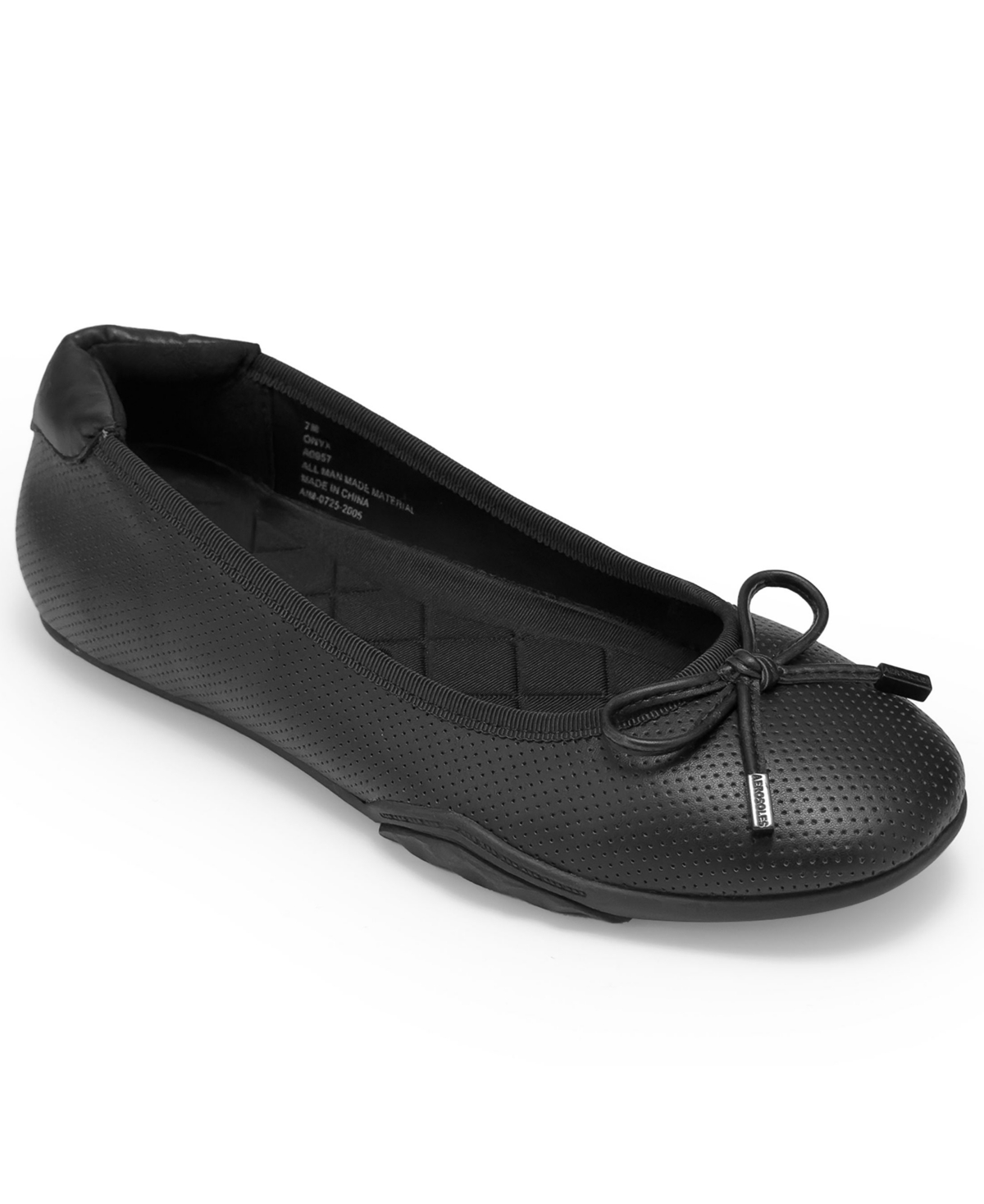 Click here for Aerosoles Womens Onyx Flat - Black stretch gabardi... prices