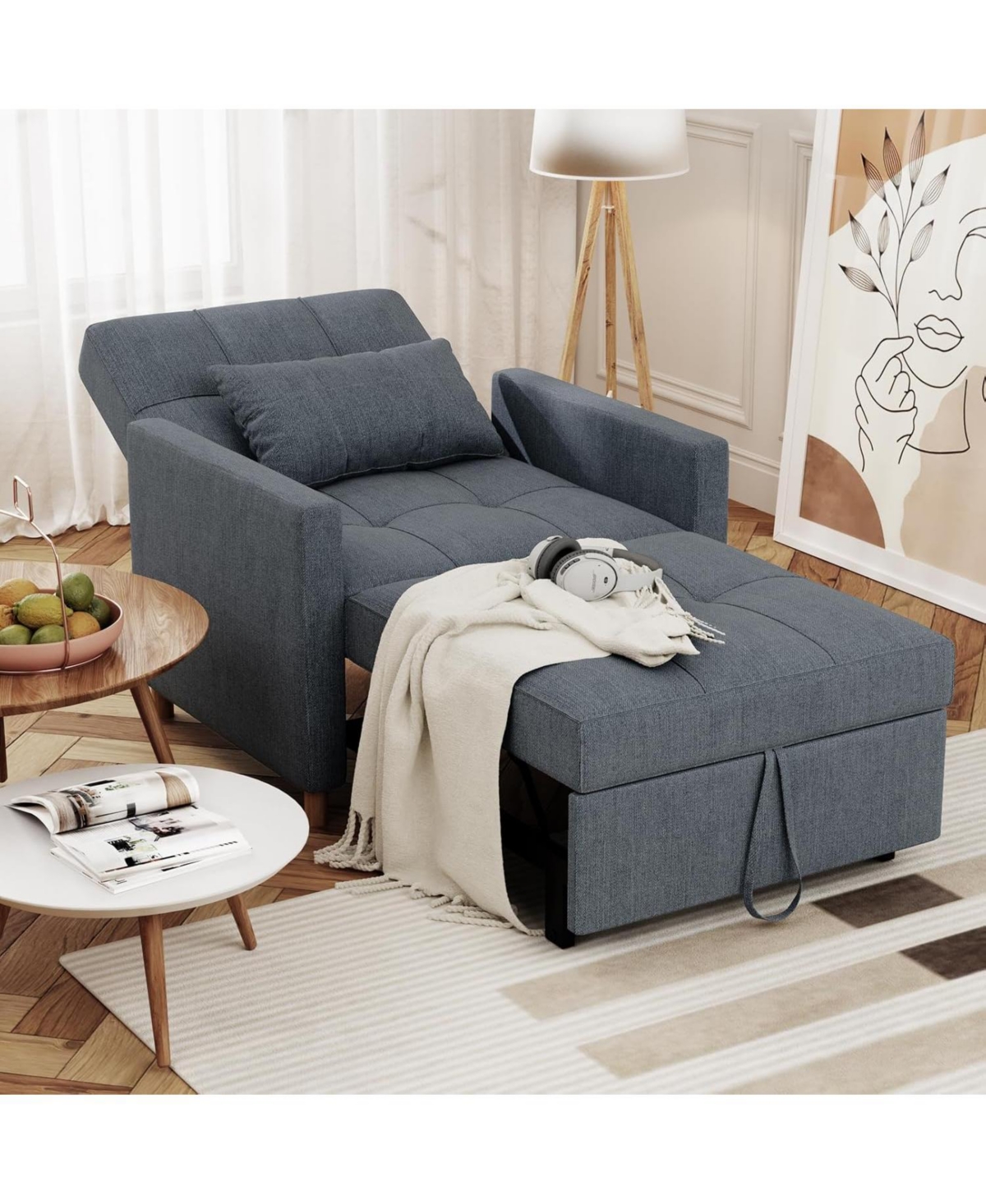 Click here for Aecojoy 31.5 Sleeper Chair  Convertible Chair Bed... prices