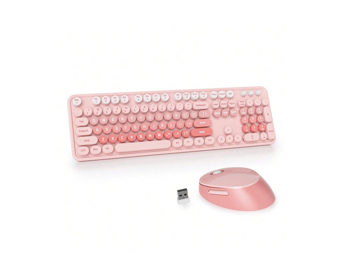 Click here for Wireless Keyboard And Mouse Set - Cute Keyboard An... prices