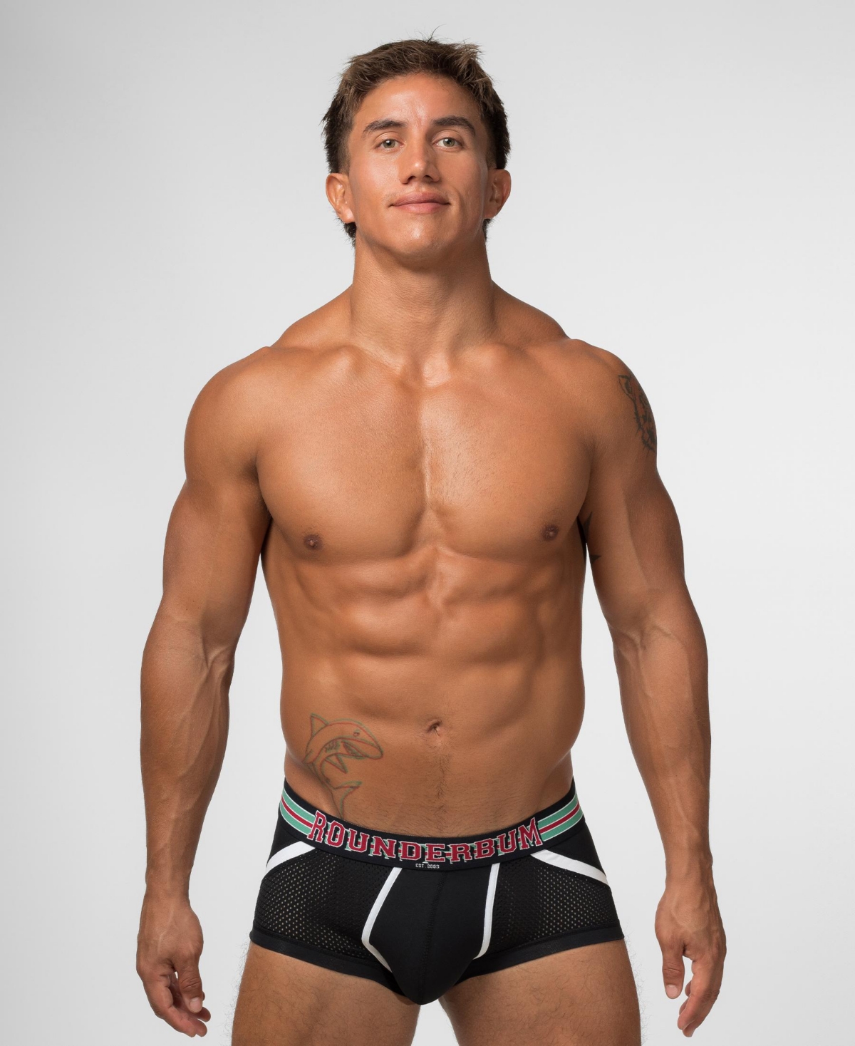 Click here for Rounderbum Mens Varsity Anatomic Mini Trunk - Blac... prices