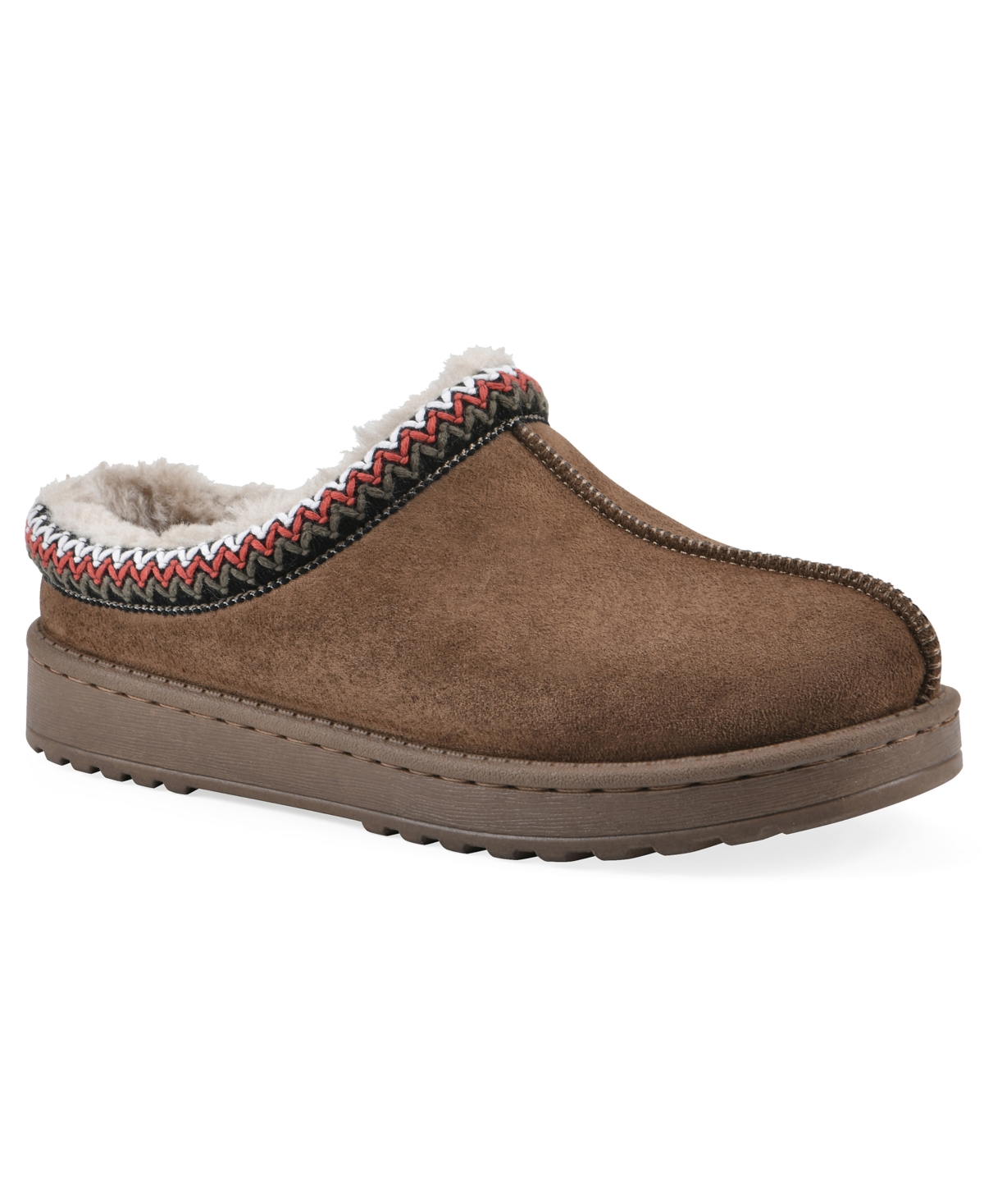 White Mountain Womens Icebin Clog Slippers - Dark Chocolate