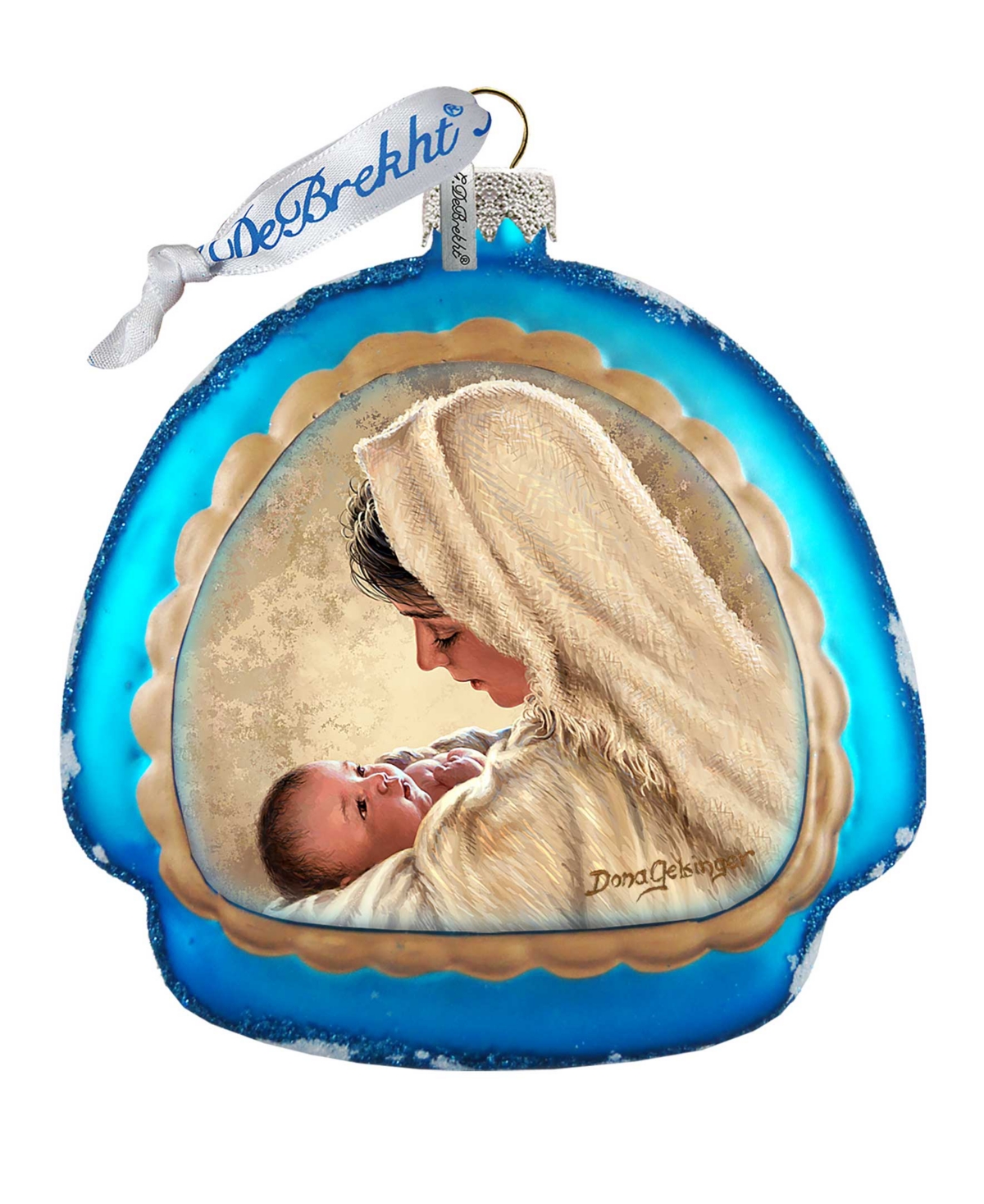 Click here for G.Debrekht Mother of God Glass Christmas Ornament... prices