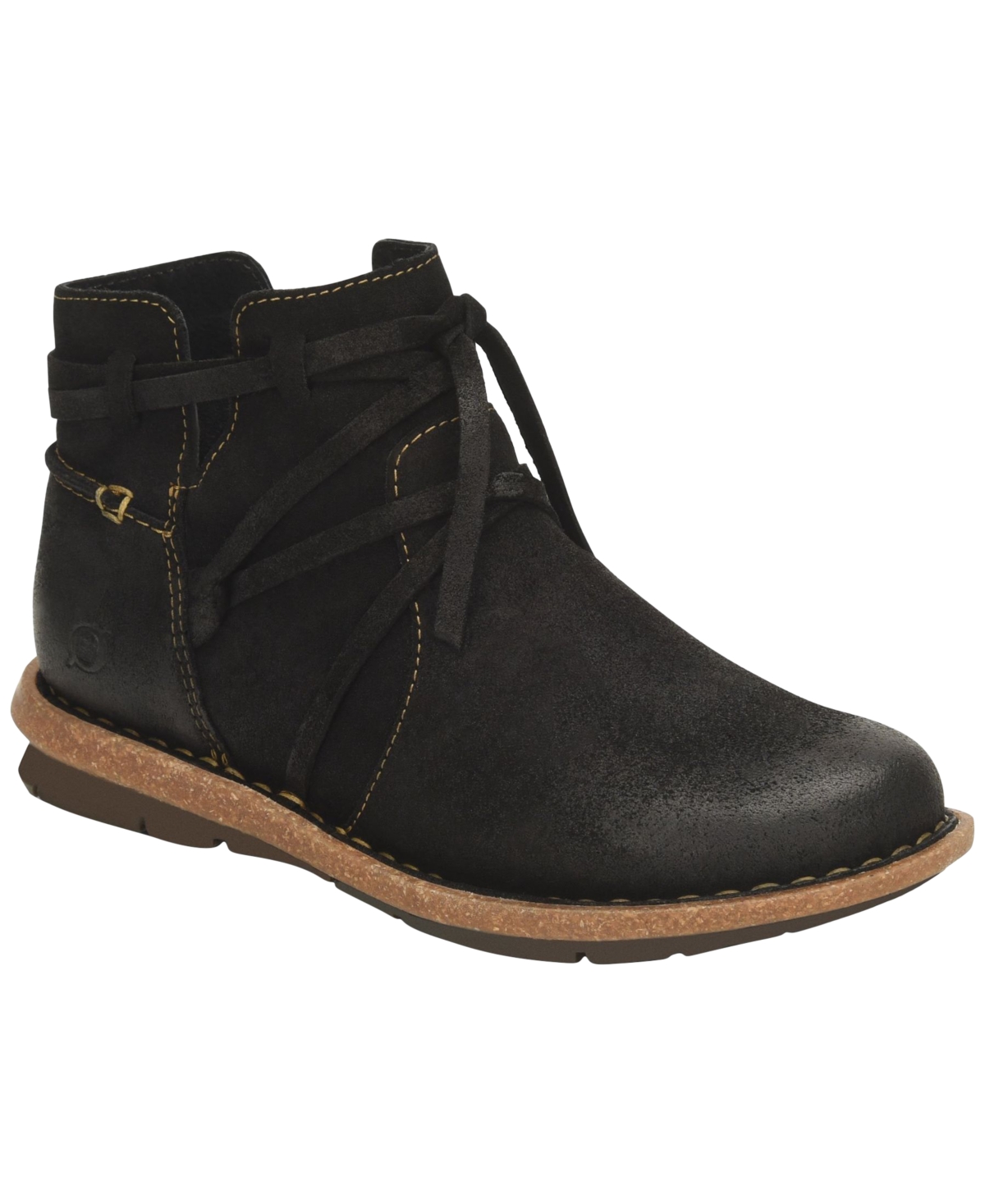 Click here for Born Womens Tarkiln Round Toe Booties - Black prices