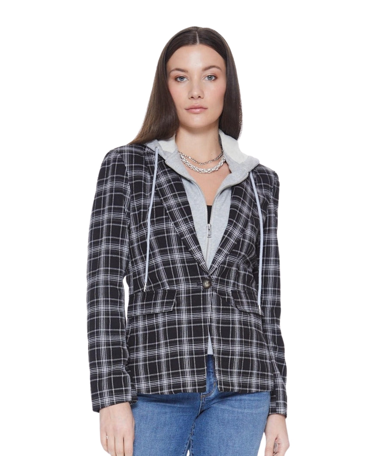 Click here for Blue Revival Womens Helen Blazer With Removable Ho... prices