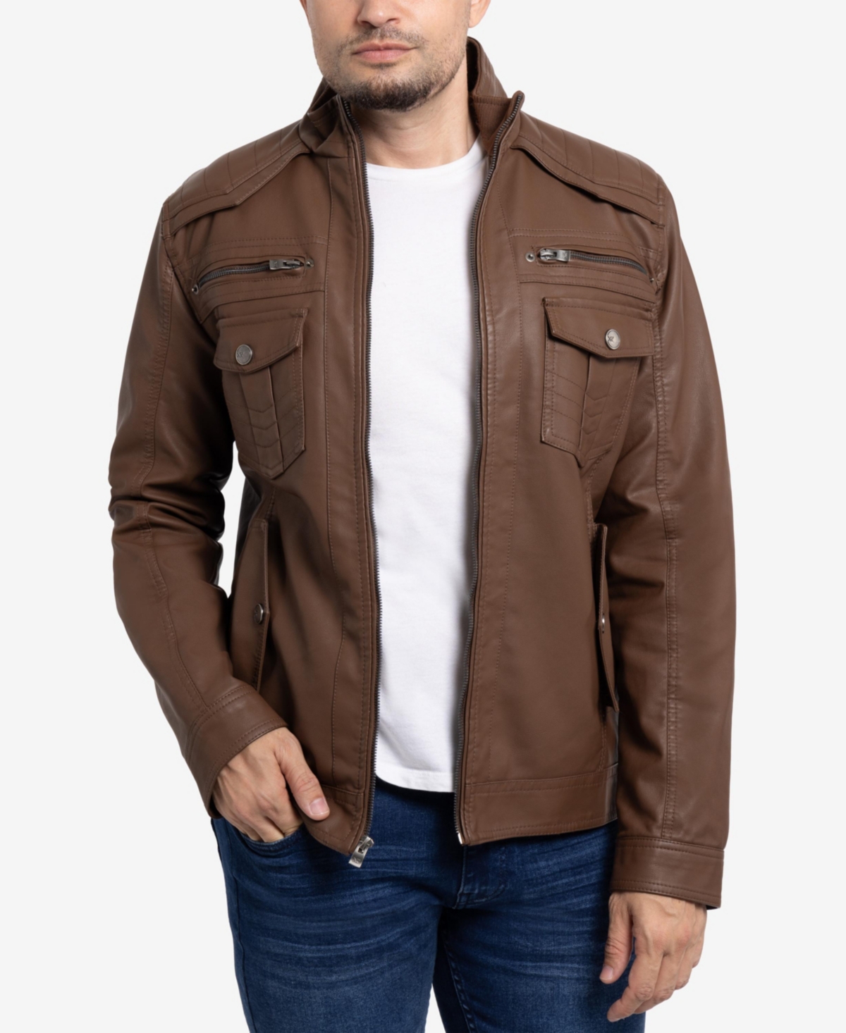 Click here for Xray Mens Utility Jacket With Faux Shearling Linin... prices