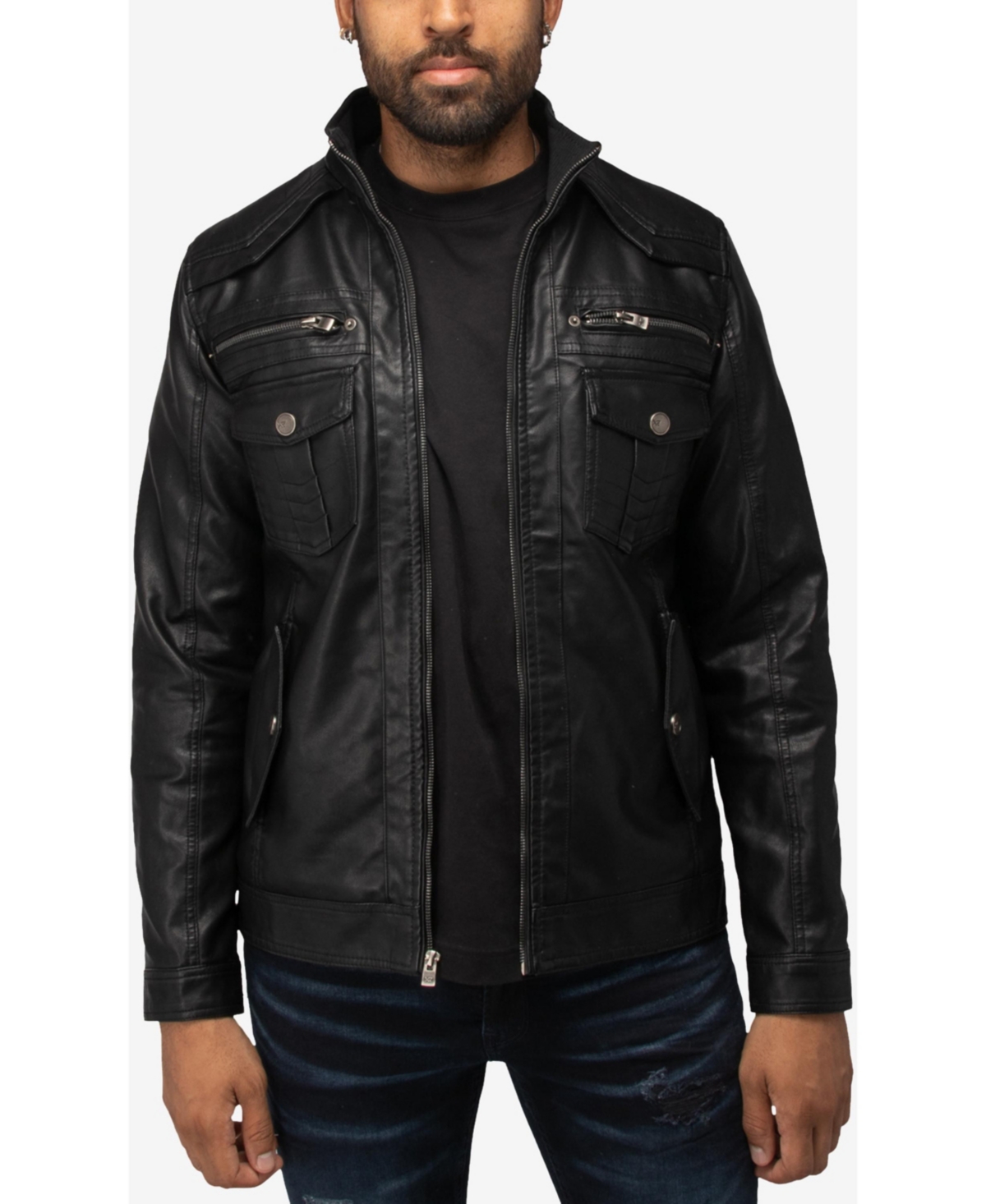 Click here for Xray Mens Utility Jacket With Faux Shearling Linin... prices