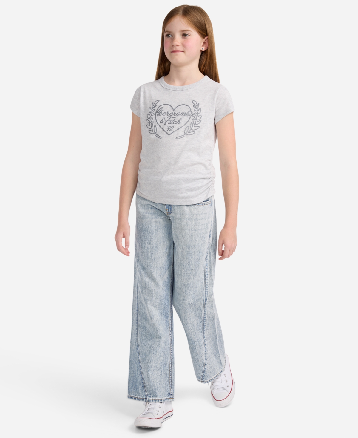 Click here for abercrombie kids Girls Low-Rise Seamed Baggy Jeans... prices