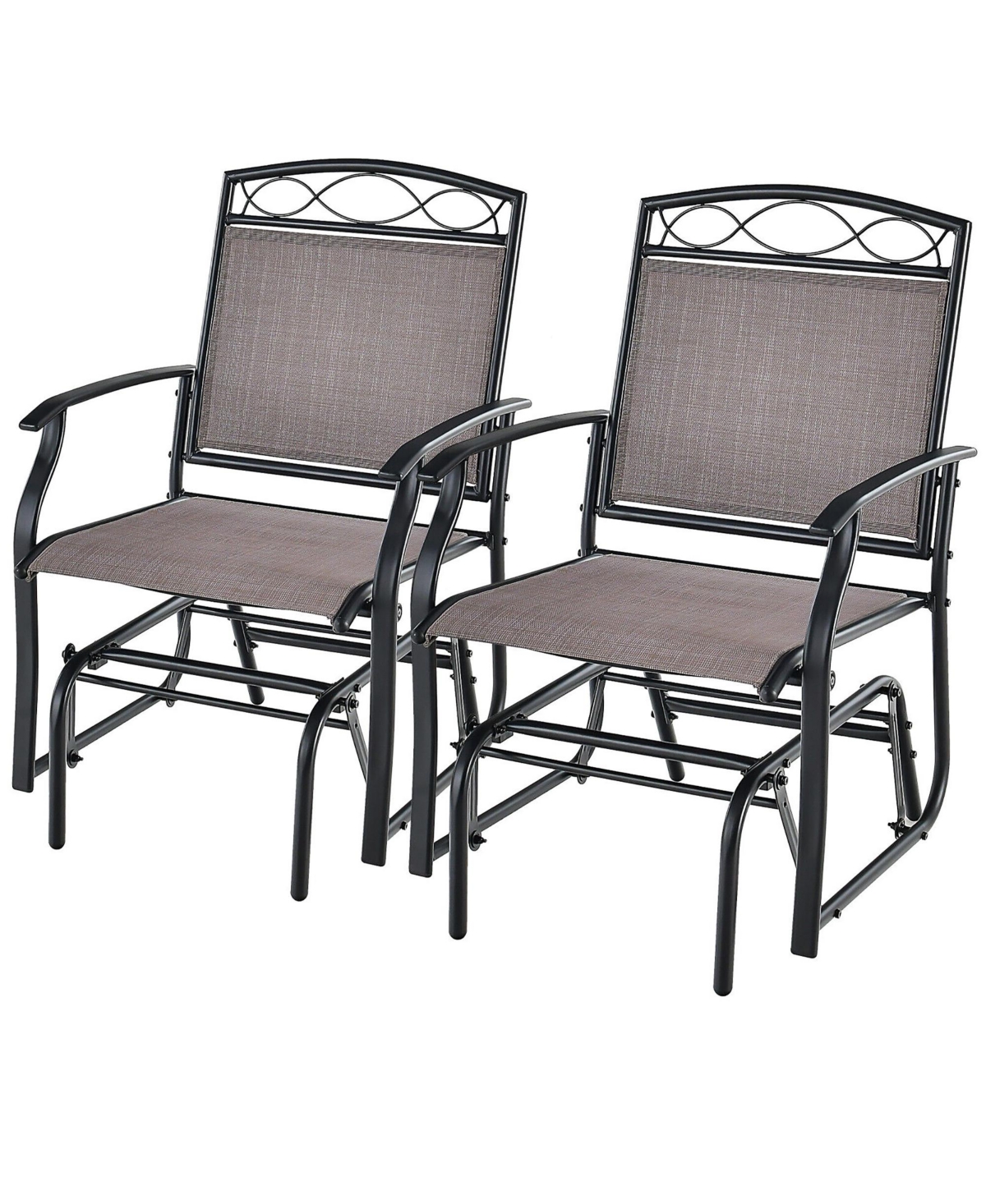 Click here for Gymax Patio Swing Glider Chairs Set of 2 Outdoor M... prices