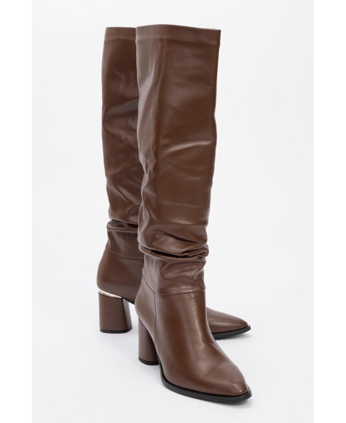 Click here for Prologue Shoes Vianella Block Heel Knee High Boot... prices