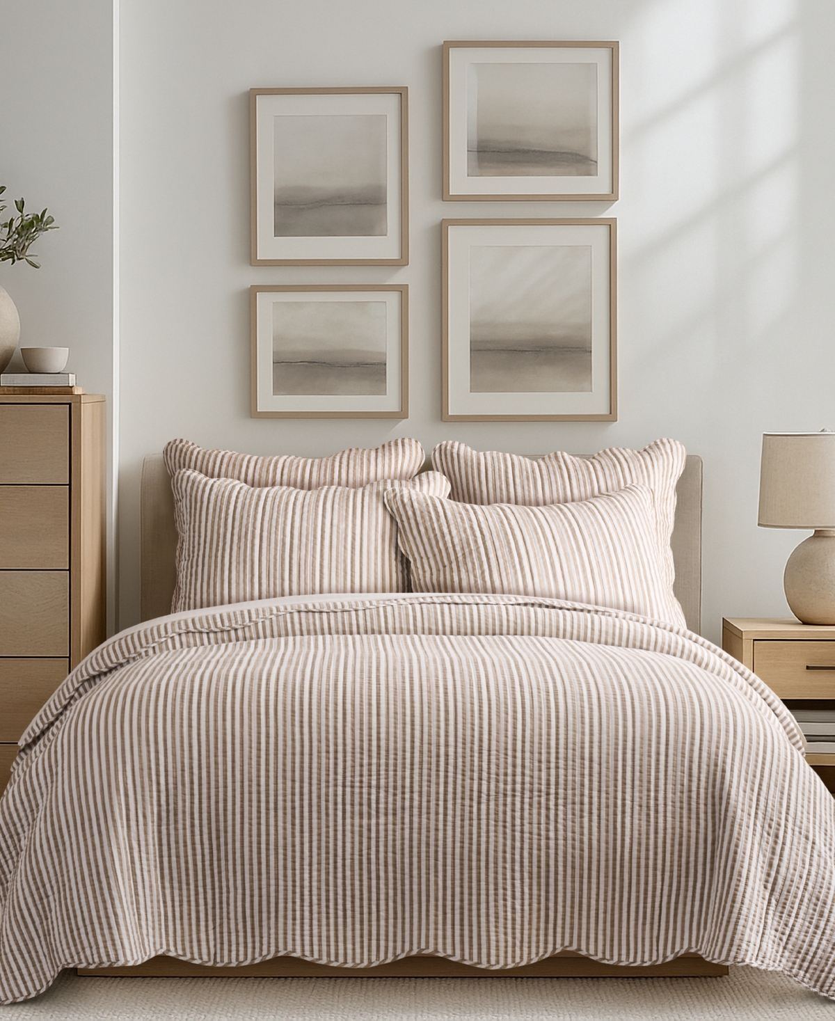 Click here for Levtex Martha Stripe Reversible 2-Pc. Quilt Set  T... prices