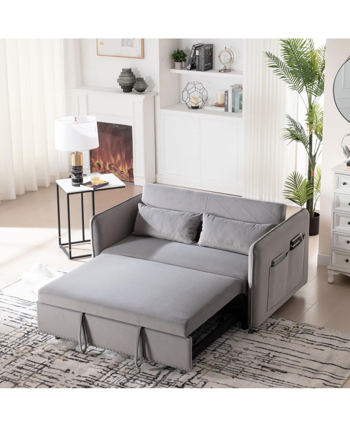 Click here for Maison Boucle 55 Velvet Sleeper Sofa Bed  Small Pu... prices