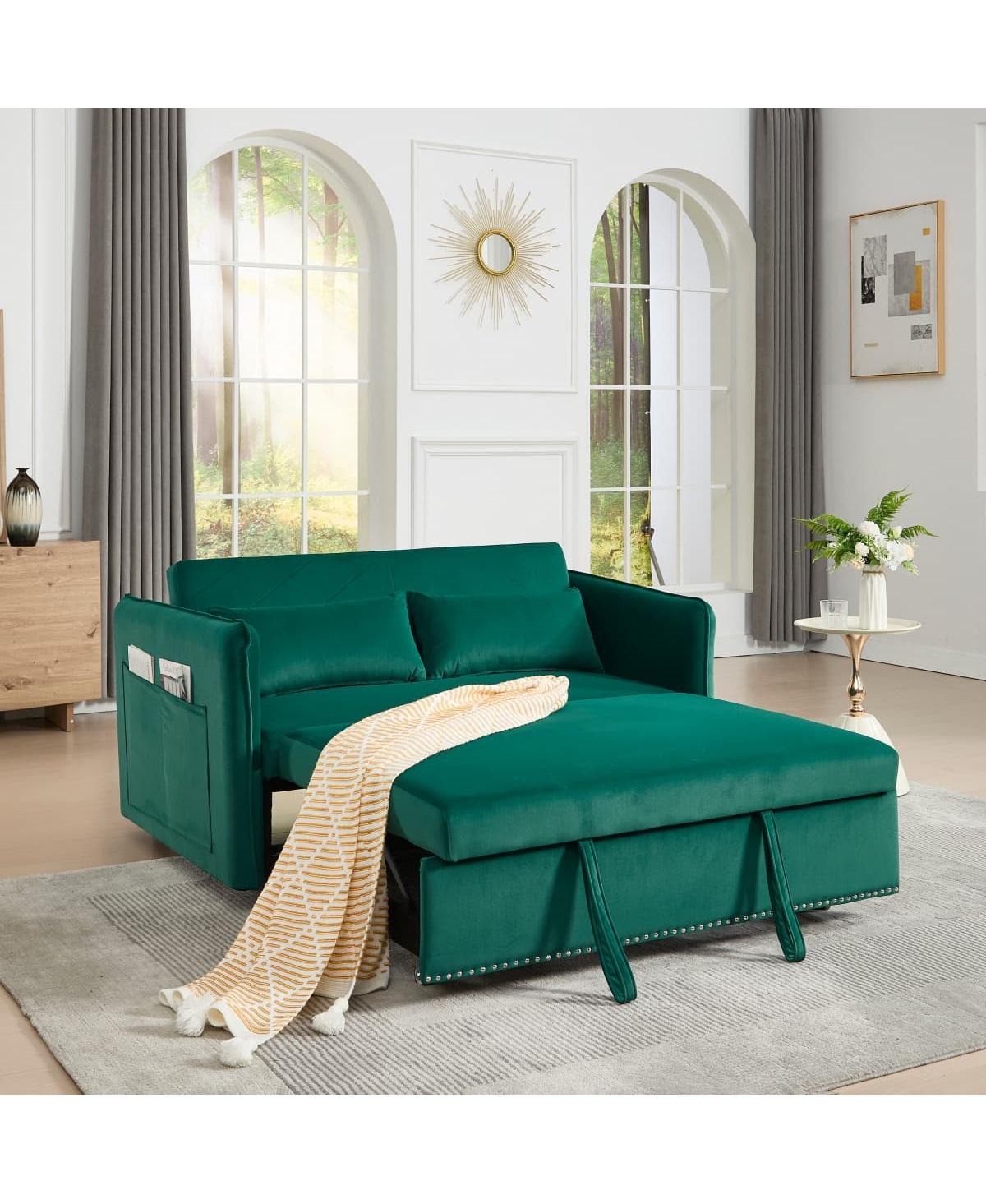 Click here for Maison Boucle 55 Velvet Sleeper Sofa Bed  Small Pu... prices